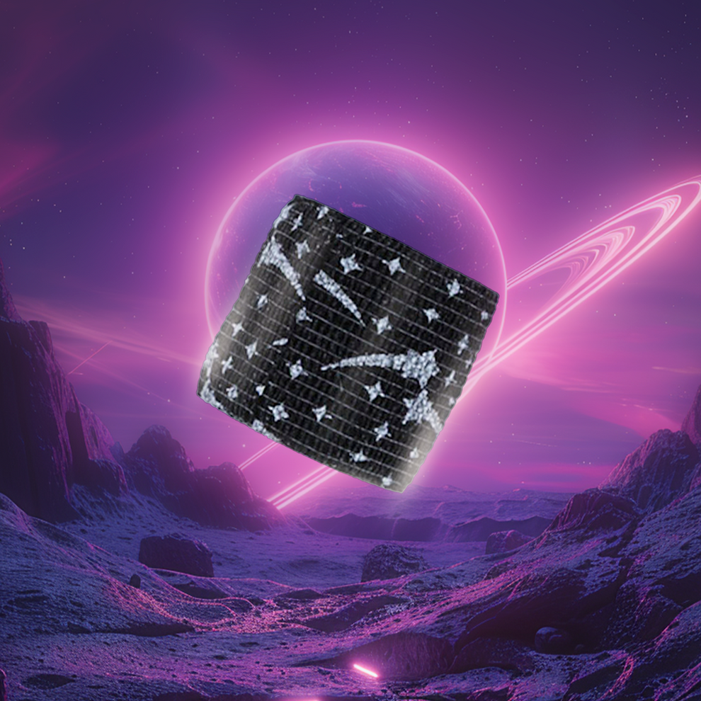 Black Galaxy Athletic Star Tape – Raw Tapez